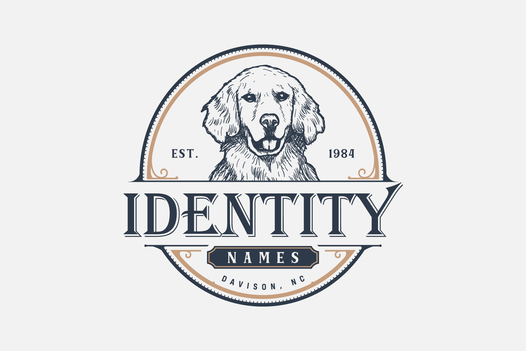 Dog Classic Emblem Pet Logo, a Branding & Logo Template by zdson