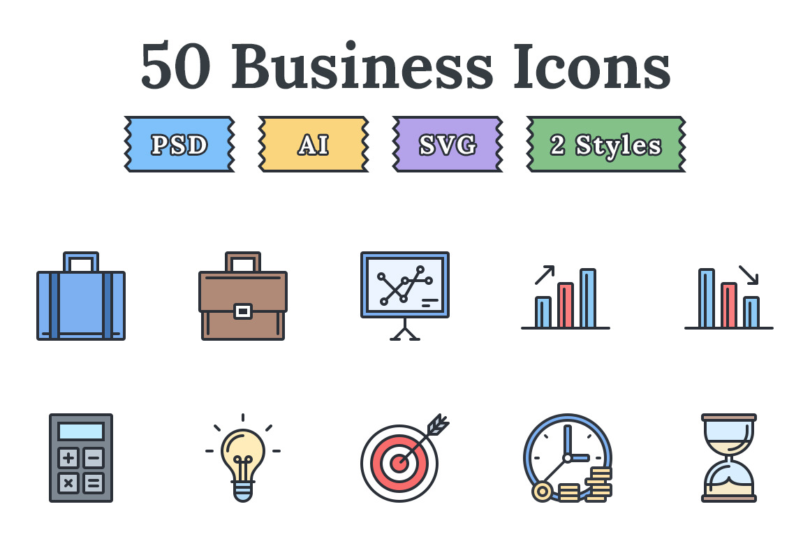 Business – Epic landing page icons, an Icon by EpicShop
