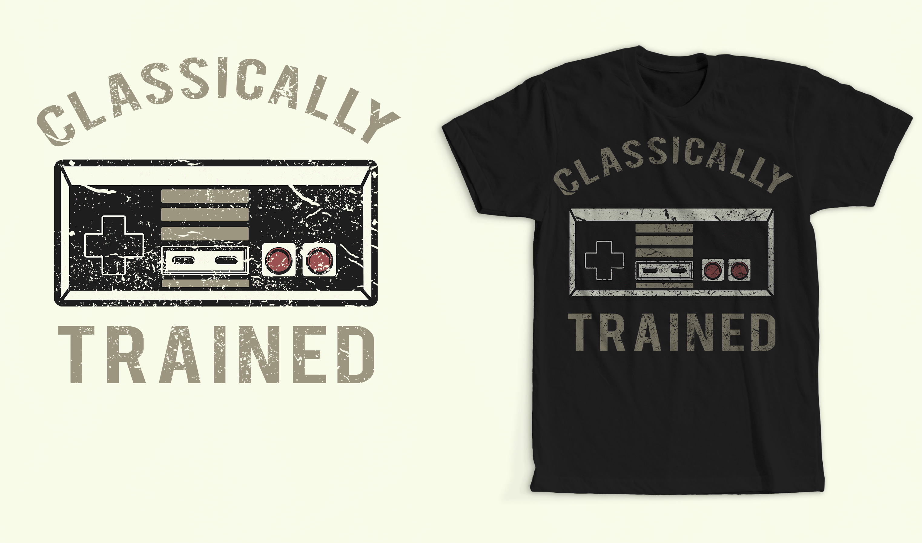Retro Video Game T-Shirt Design, an Illustration by CJR Designs