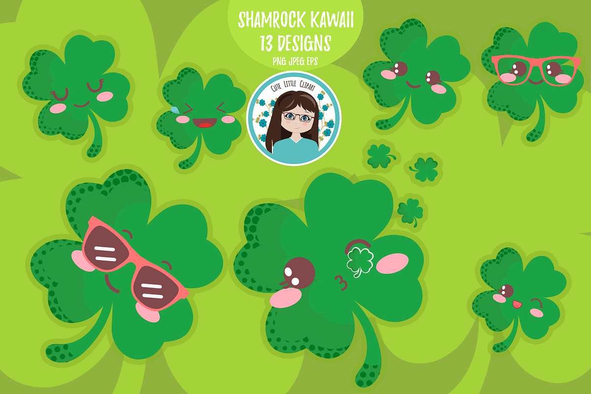 St. Patrick's day shamrock, an Illustration by Cute Little Workshop ...