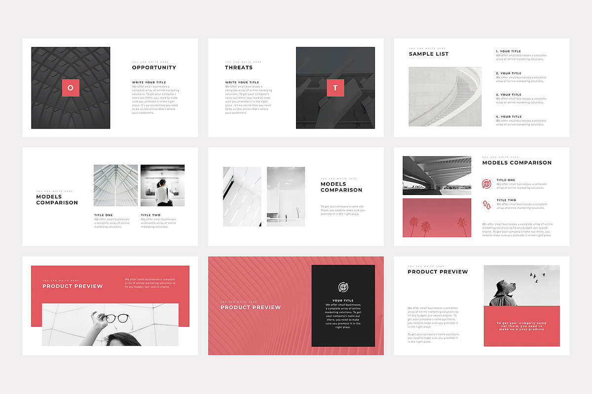 Sonata Minimal PowerPoint Template, a Presentation Template by slidequest