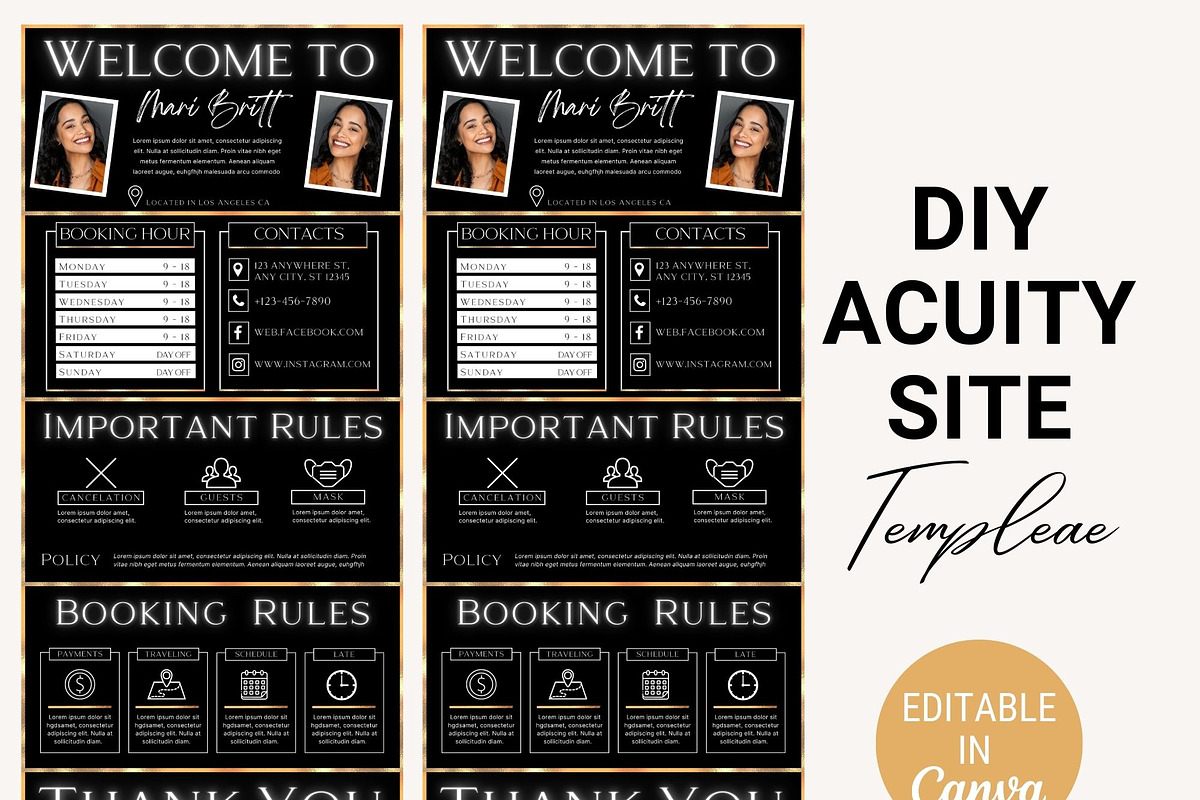 Acuity Scheduling Template, a Websites & App Template by TimCanvaTemplate