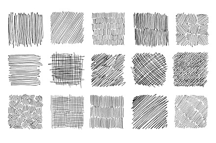 Different types of hatching | Textures ~ Creative Market