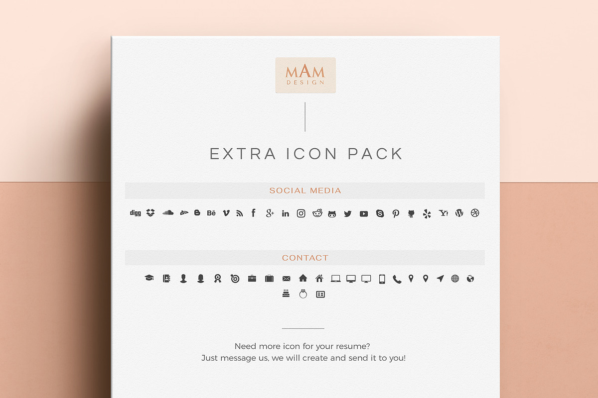 Resume Template with photo, a Resume Template by MAM Design