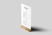 Table Menu Mockups, an Advertising Mockup by artimasa