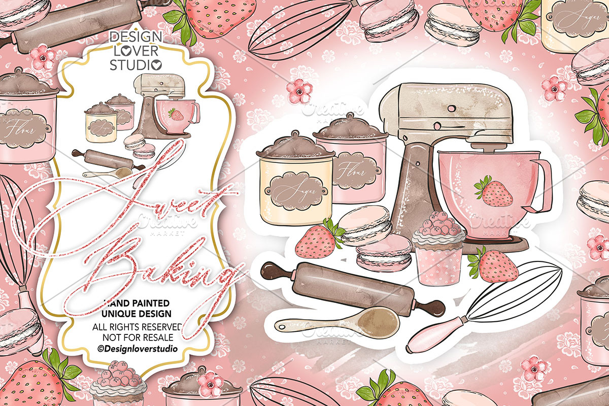 Sweet Baking design, an Illustration by designloverstudio