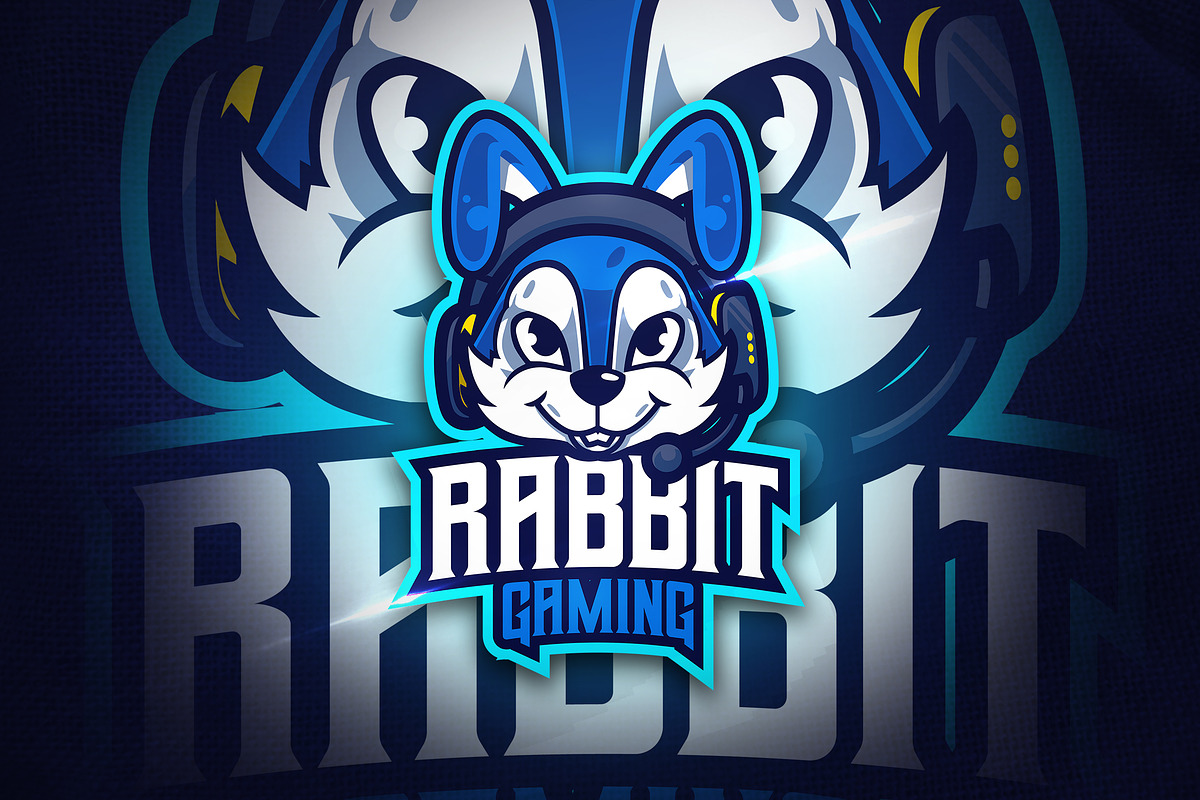 Rabbit Gaming - Mascot & Esport Logo, a Branding & Logo Template by AQR ...