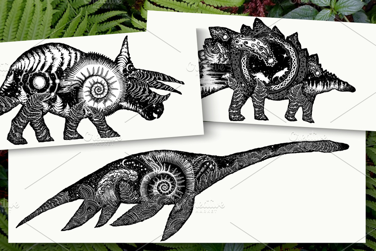 Prehistoric tattoo, a Graphic by intueri