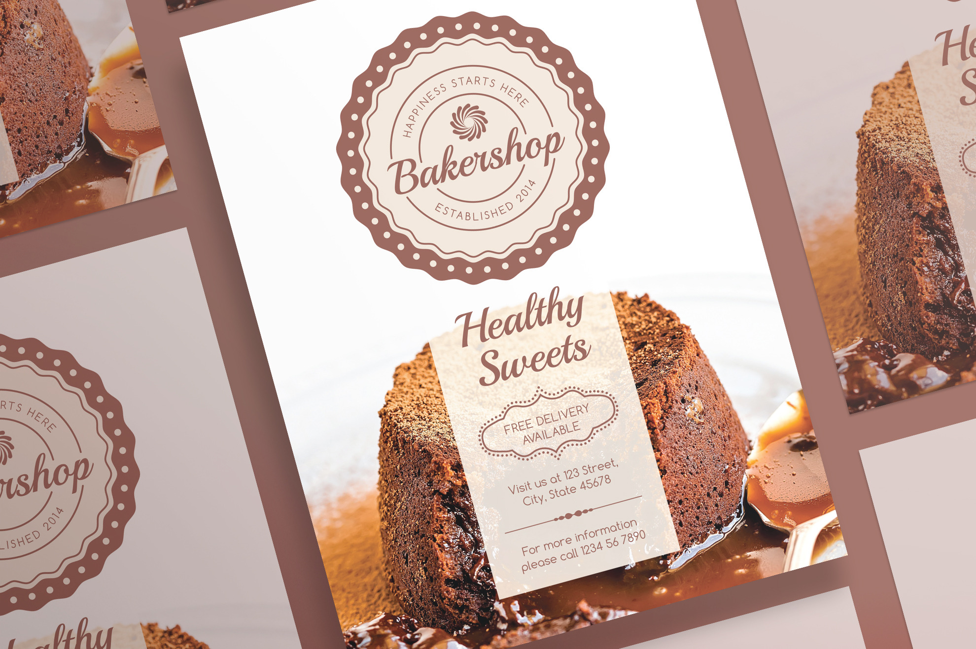 Posters | Baker Shop, a Flyer Template by Amber Graphics | Creative Market