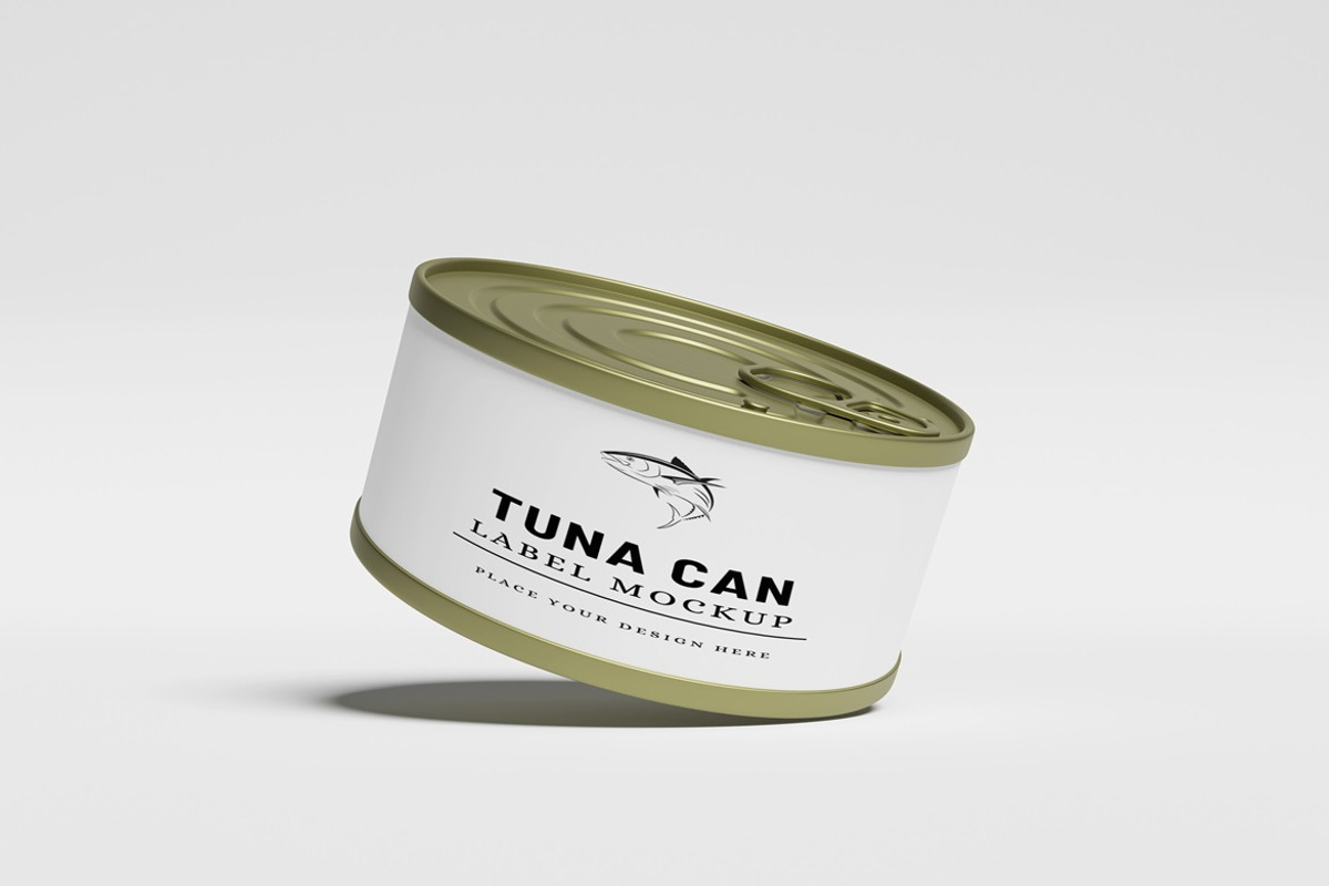 Tuna Can Packaging Mockup, a Packaging Mockup by Graphicwindow