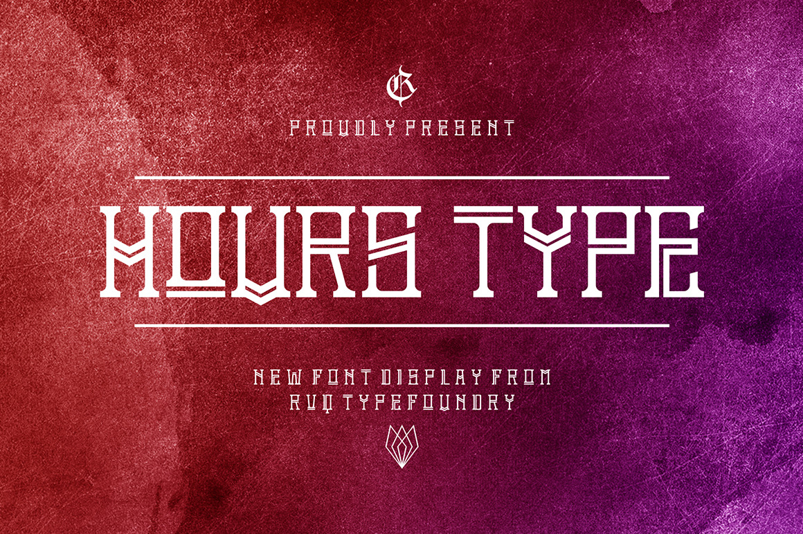Hours type, a Serif Font by Rvq Type Foundry