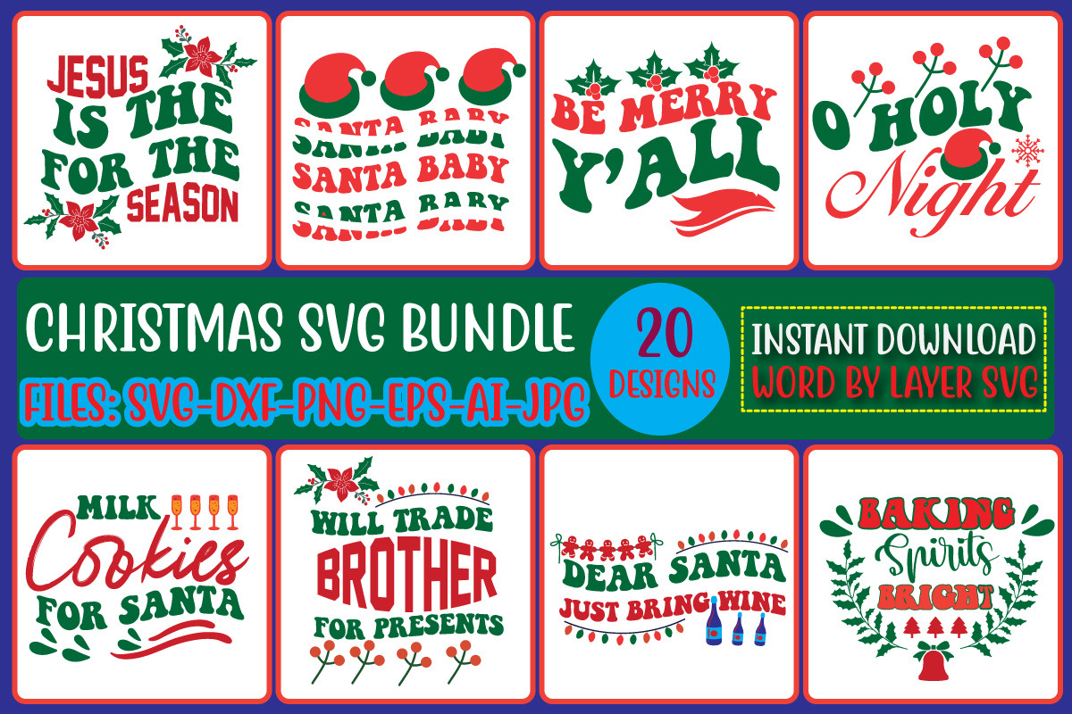 Christmas SVG Bundle, an Object Graphic by DigitalArtBd | Creative Market