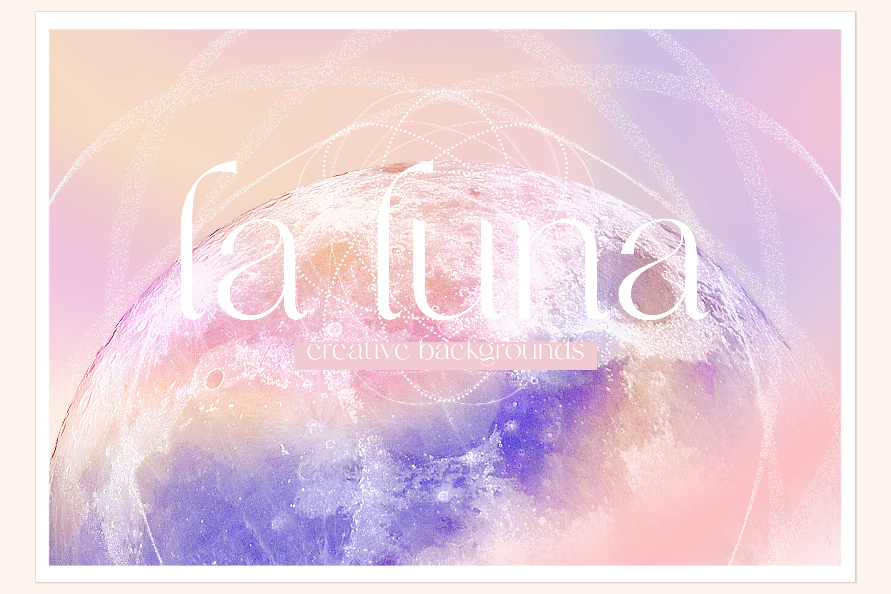 La luna cosmic background textures