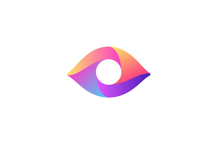 Abstract colorful eye sight logo, a Branding & Logo Template by Bureau