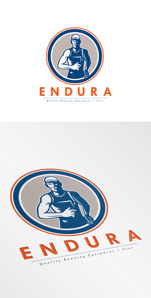 Endura Running Gear Logo, a Branding & Logo Template by patrimonio