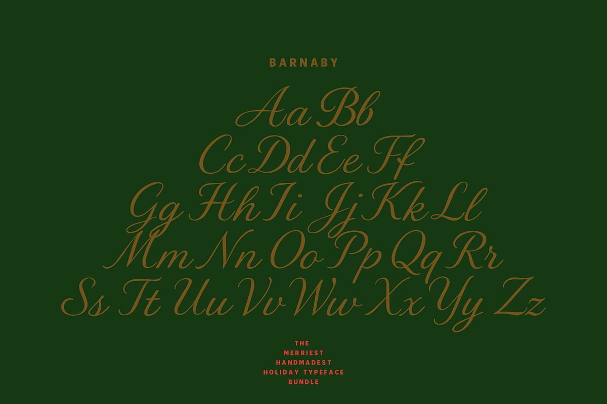 Holiday Font Bundle: Tis The Season