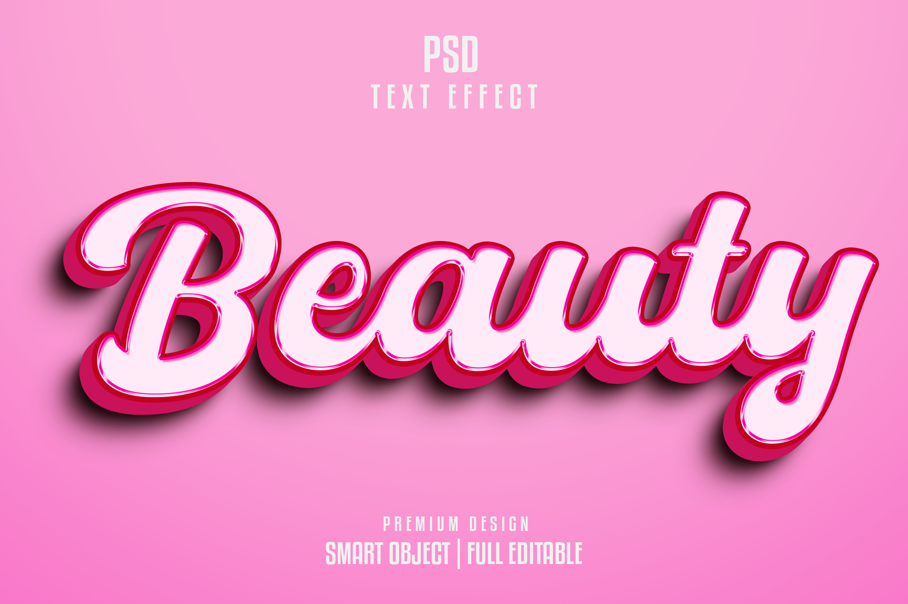 Beauty 3D Text Effect, a Layer Style Add-On by himelgfx | Creative Market