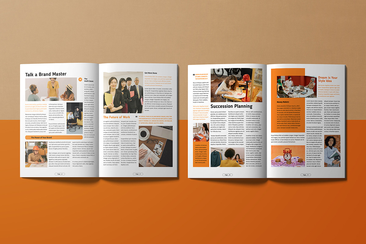 Yellow Magazine Template