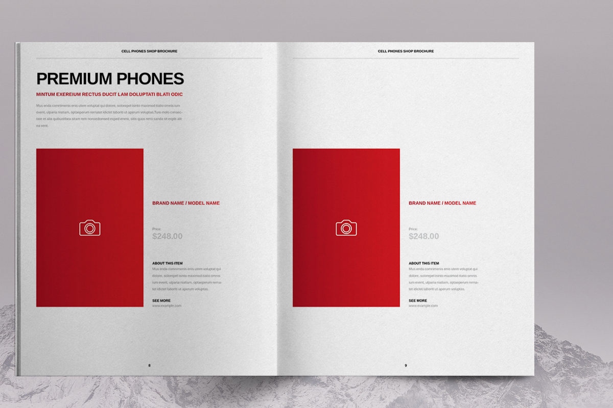 Cell Phones Shop Brochure Template | Creative Market