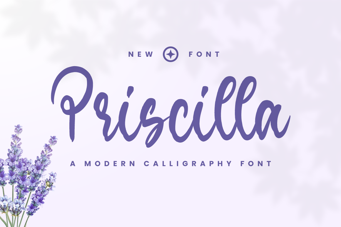 Priscilla - Instagram Font, a Script Font by RockboyStd