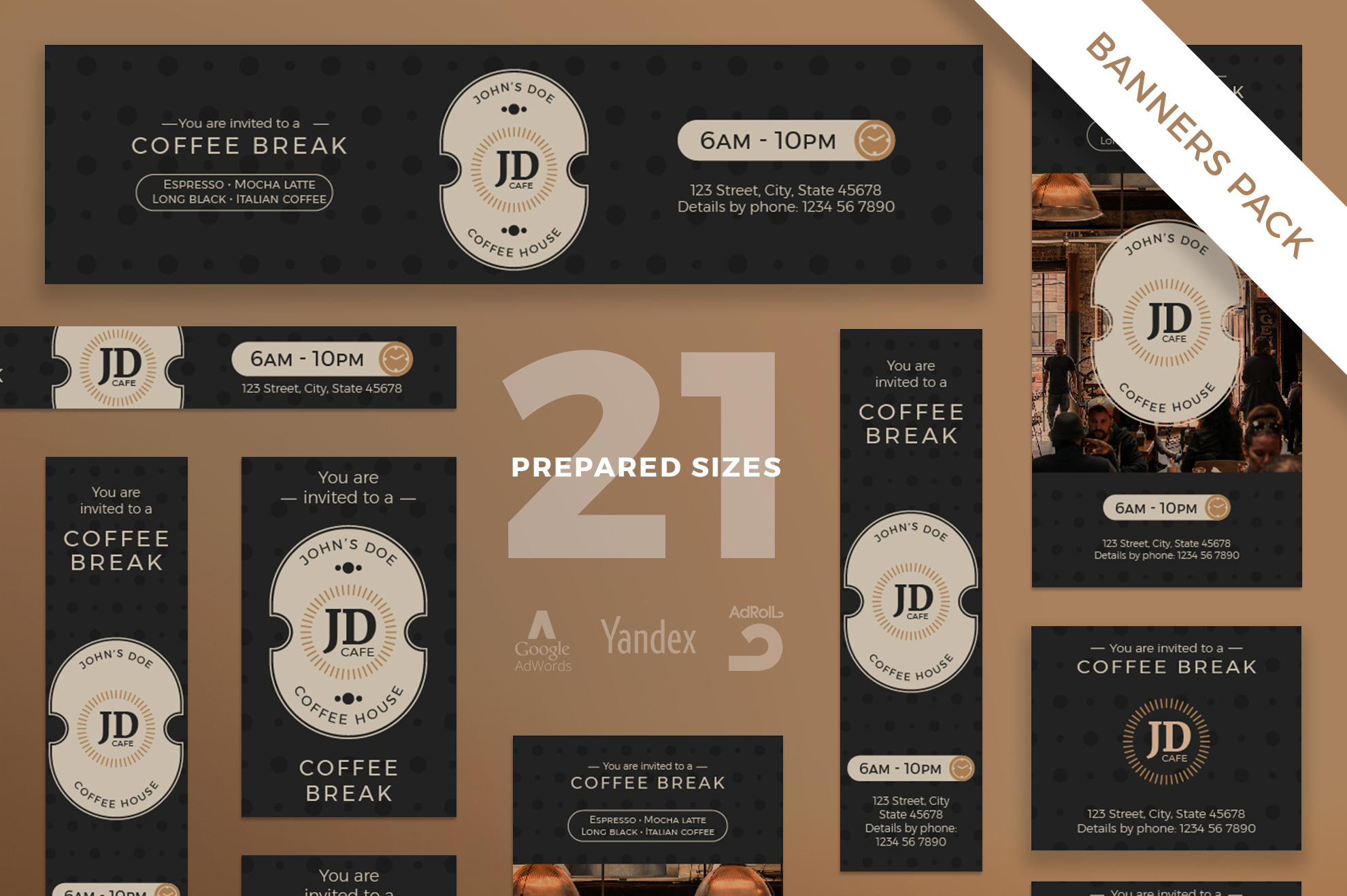 Banners Pack | Coffee Break, a Templates & Theme by Amber Graphics