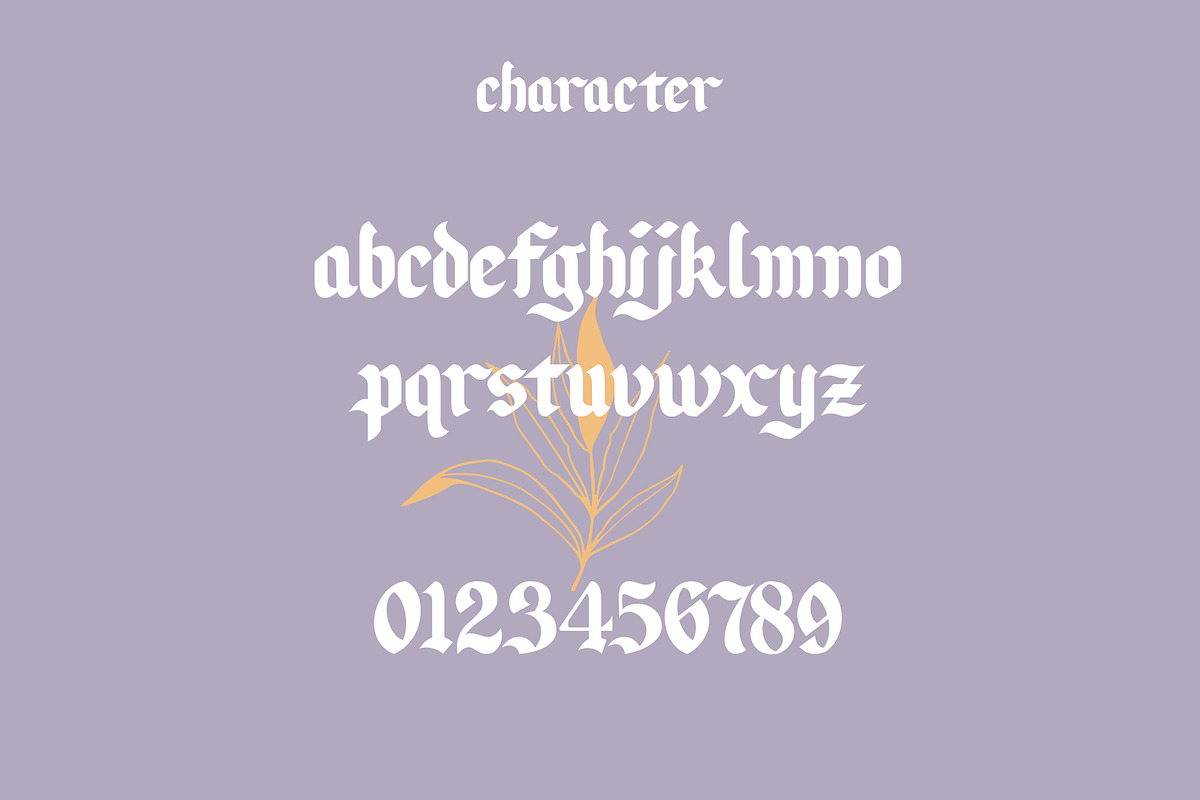 Sunset Road Typeface, a Blackletter Font by Emyself Design