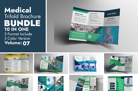 Medical Tri-Fold Brochures, a Brochure Template by MRI STUDIO