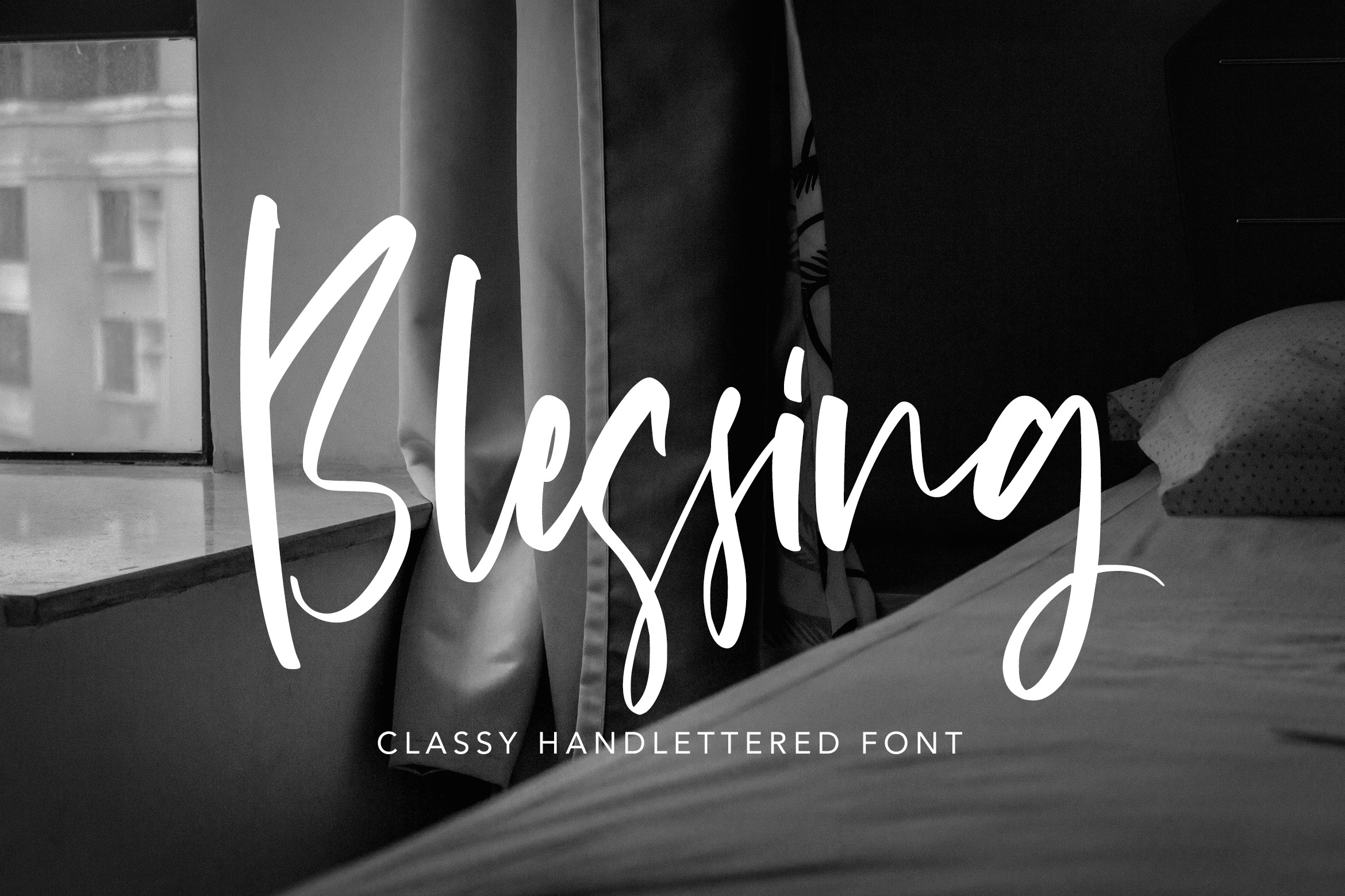 Blessing - Classy Handlettered Font, a Handwritten Font by Arendxstudio
