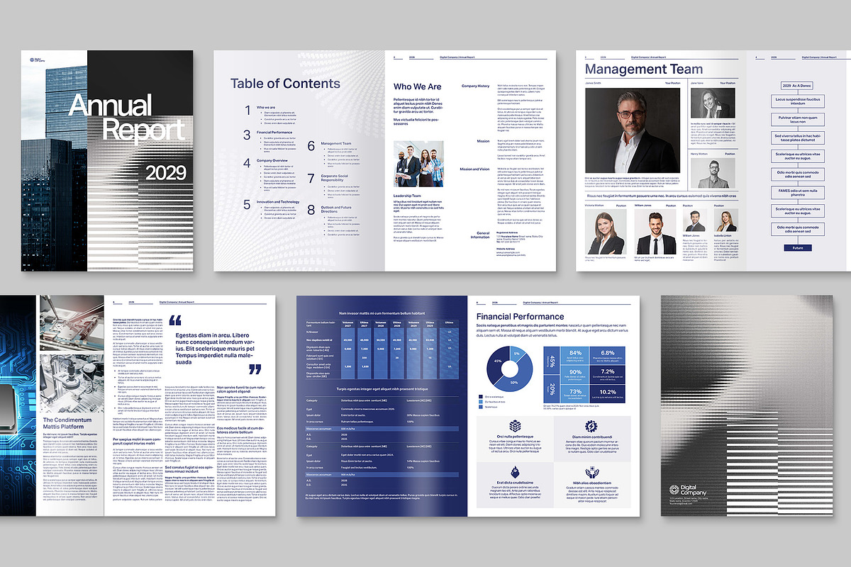 Annual Report Template, a Brochure Template by BrandPacks
