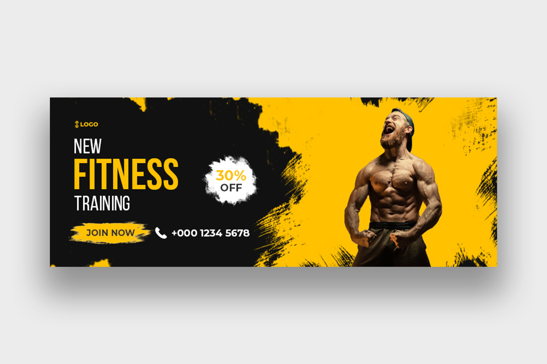 Fitness Gym Facebook Cover Photo, a Social Media Template by Shahjahangdb1