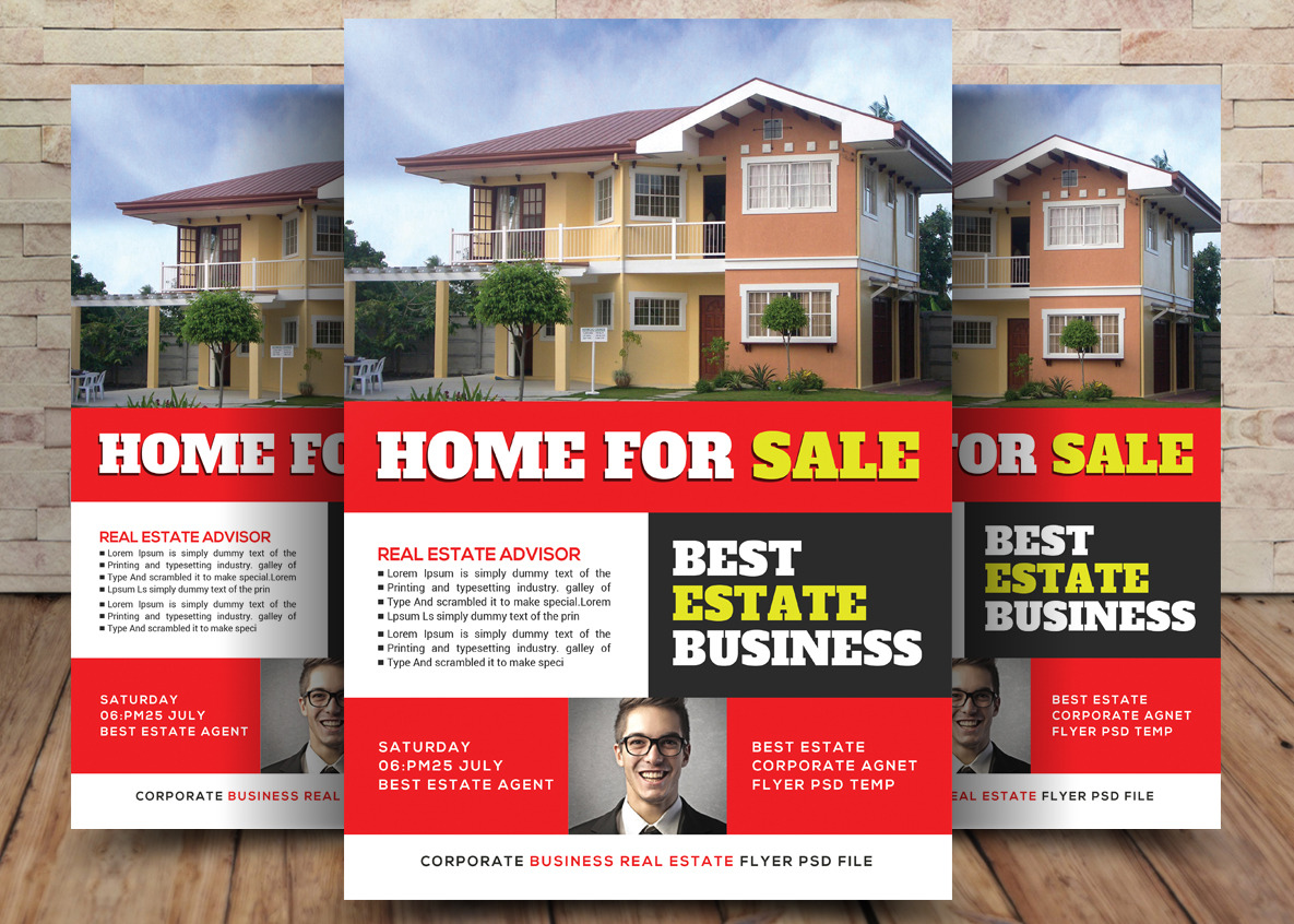 Home For Sale Flyer, a Flyer Template by graphicforest