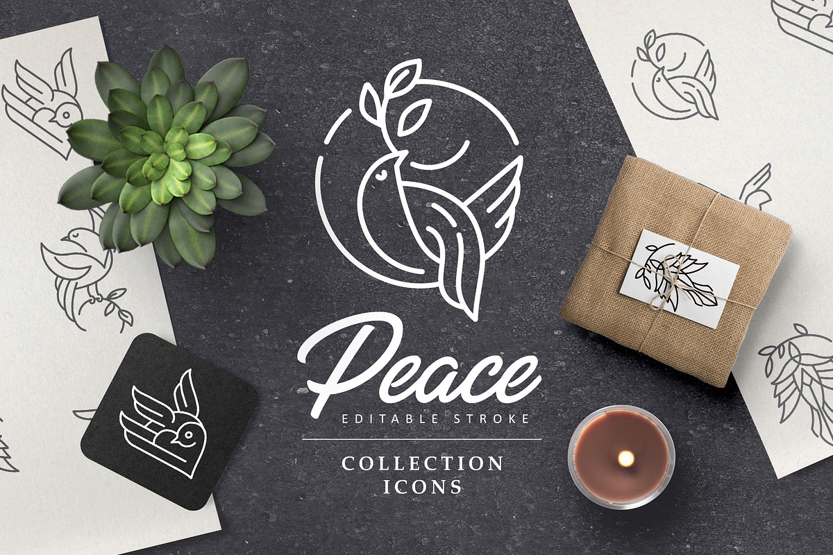 Peace & charity logos & icons, an Icon by Merfin