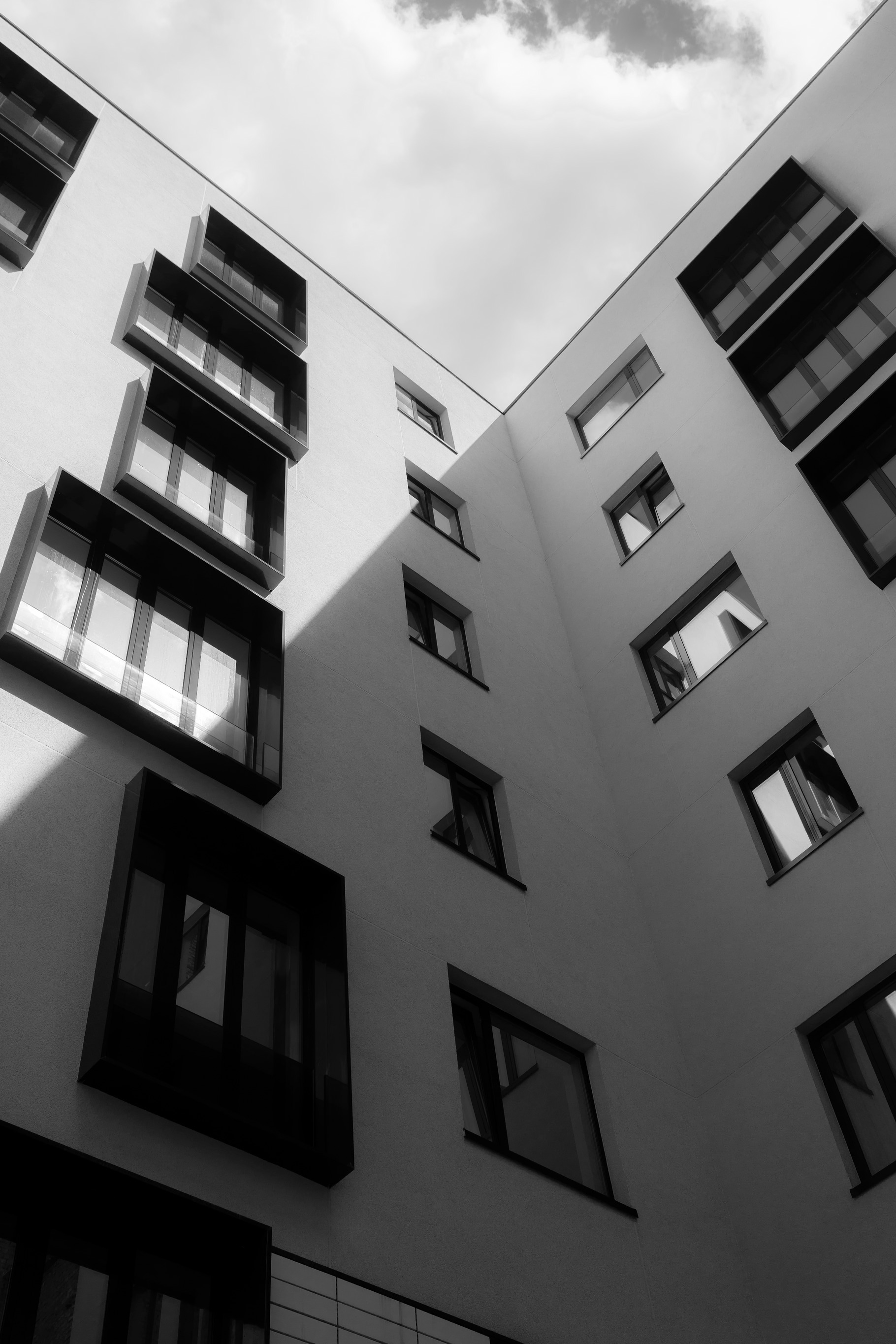 The geometry of the windows on the, an Architecture Photo by VictorGrow