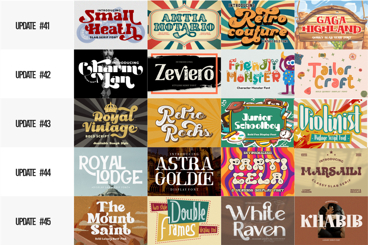 Growing Font Bundle - Monthly Updates