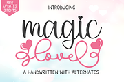 Magic Love - wedding font, a Script Font by BearyType Studio