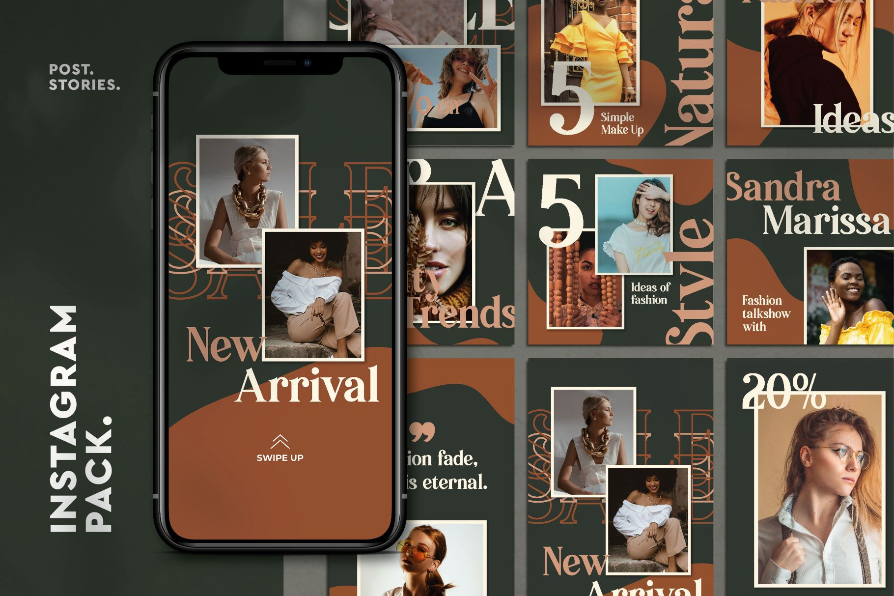 Poppy - Instagram Pack, a Social Media Template by Creotimes.