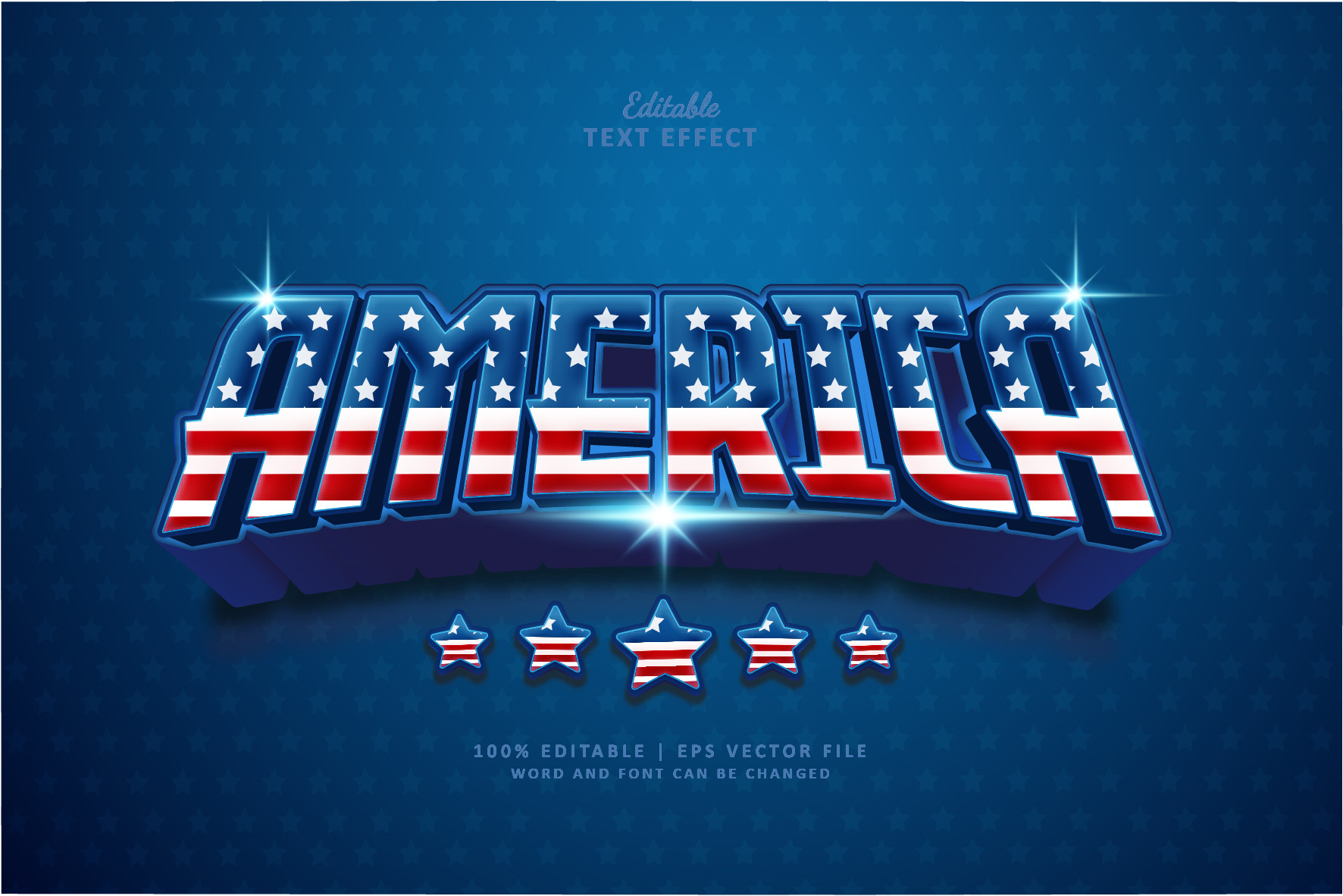 Text Effect America, a Layer Style Add-On by Navy Graphic