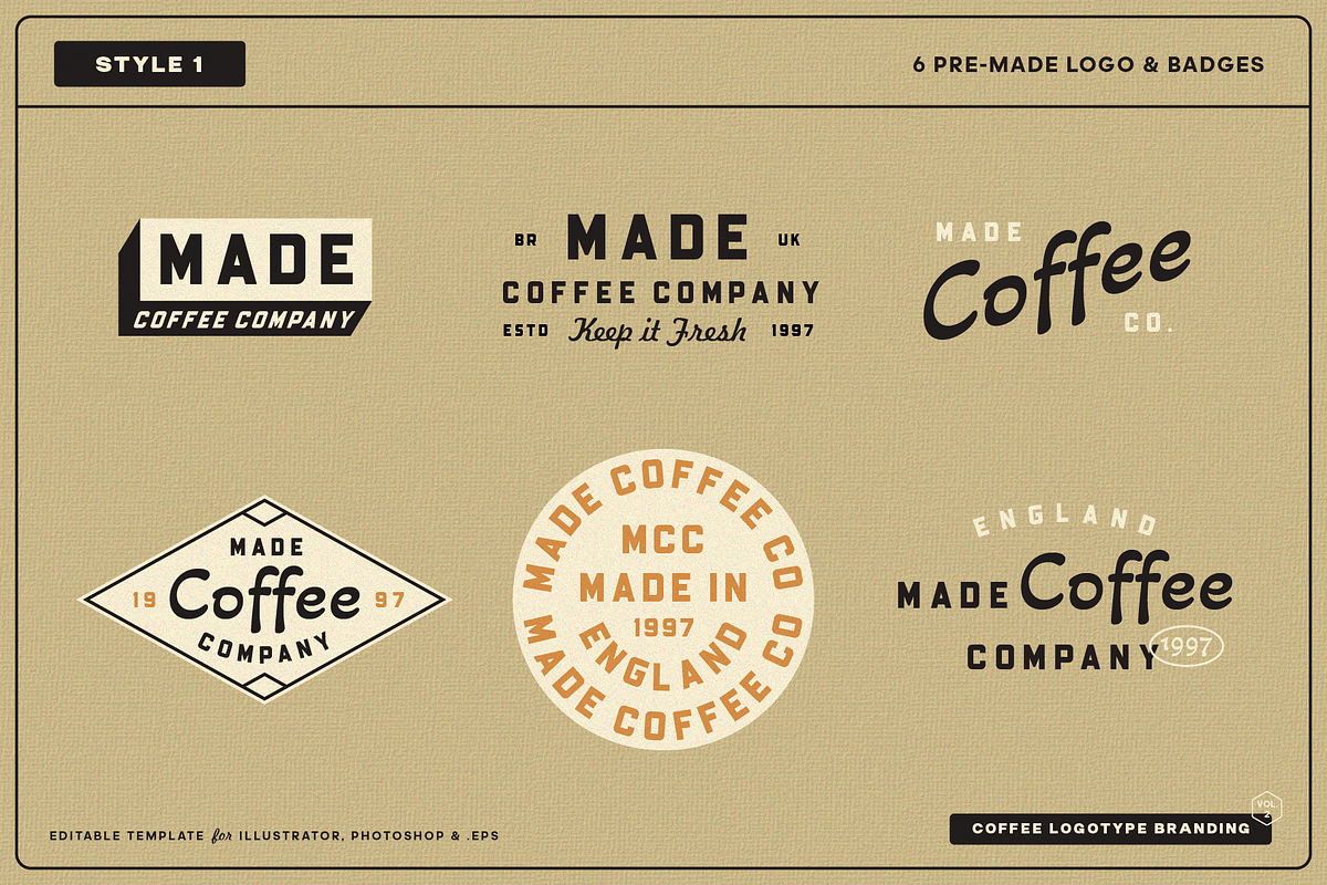 Logotype Coffee Branding Kit, a Branding & Logo Template by Refolve Design