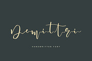 Demittri, a Script Font by MissinkLab Studio