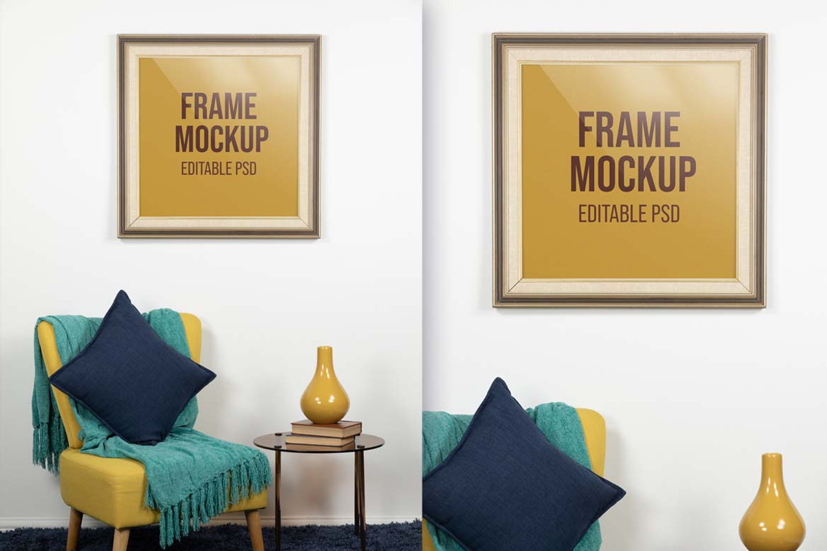 Square Frames Mockup, a Mockup by wavebreak