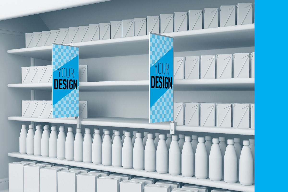 POSM Store Shelf Banner Mockup