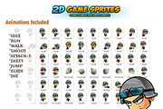 Soldiers 2D Game sprites Set, an Illustration by DionArtworks