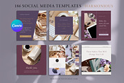 Canva Social Media Bundle Harmonious, a Social Media Template by Her ...