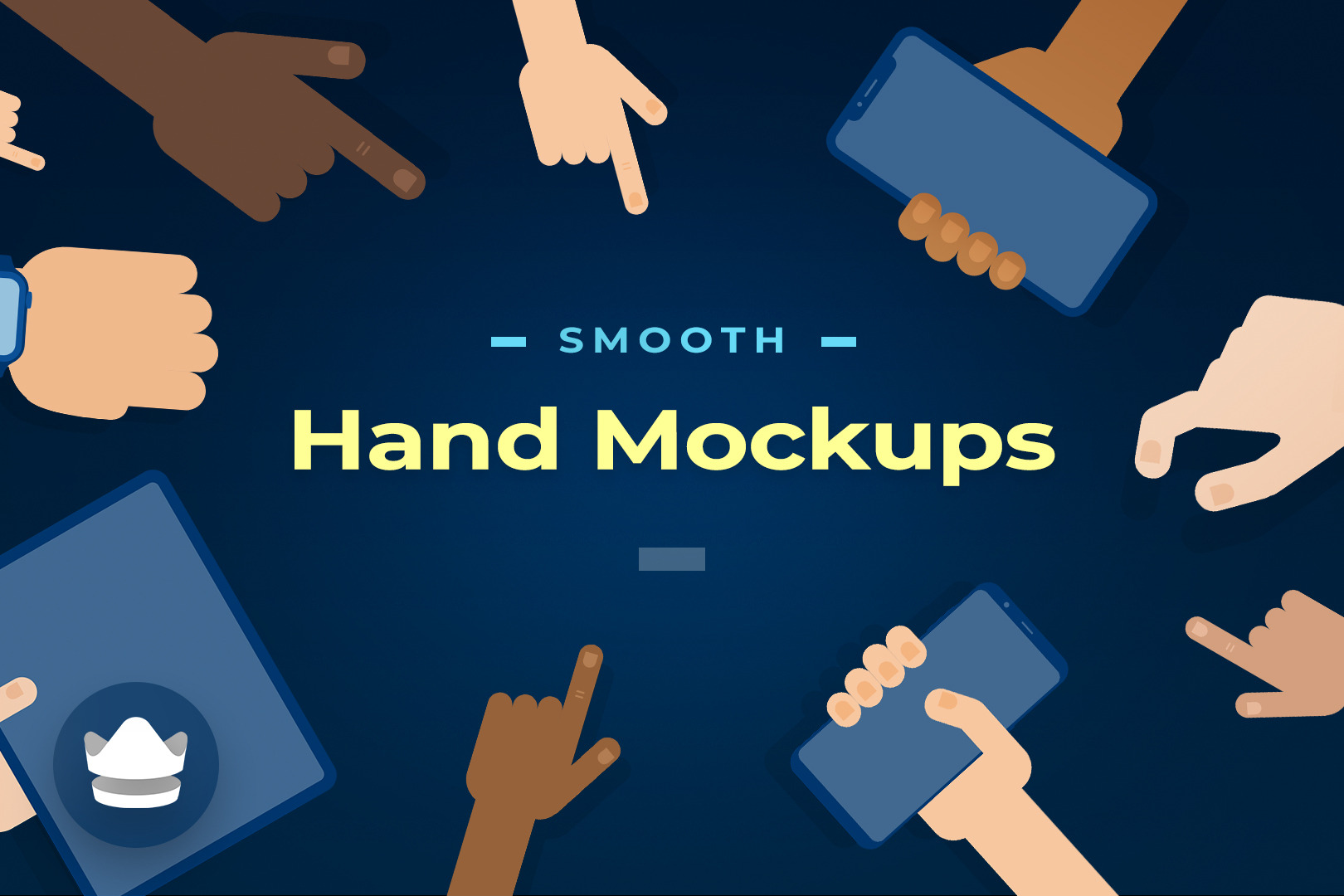 Smooth Hand Mockups | Creative Market