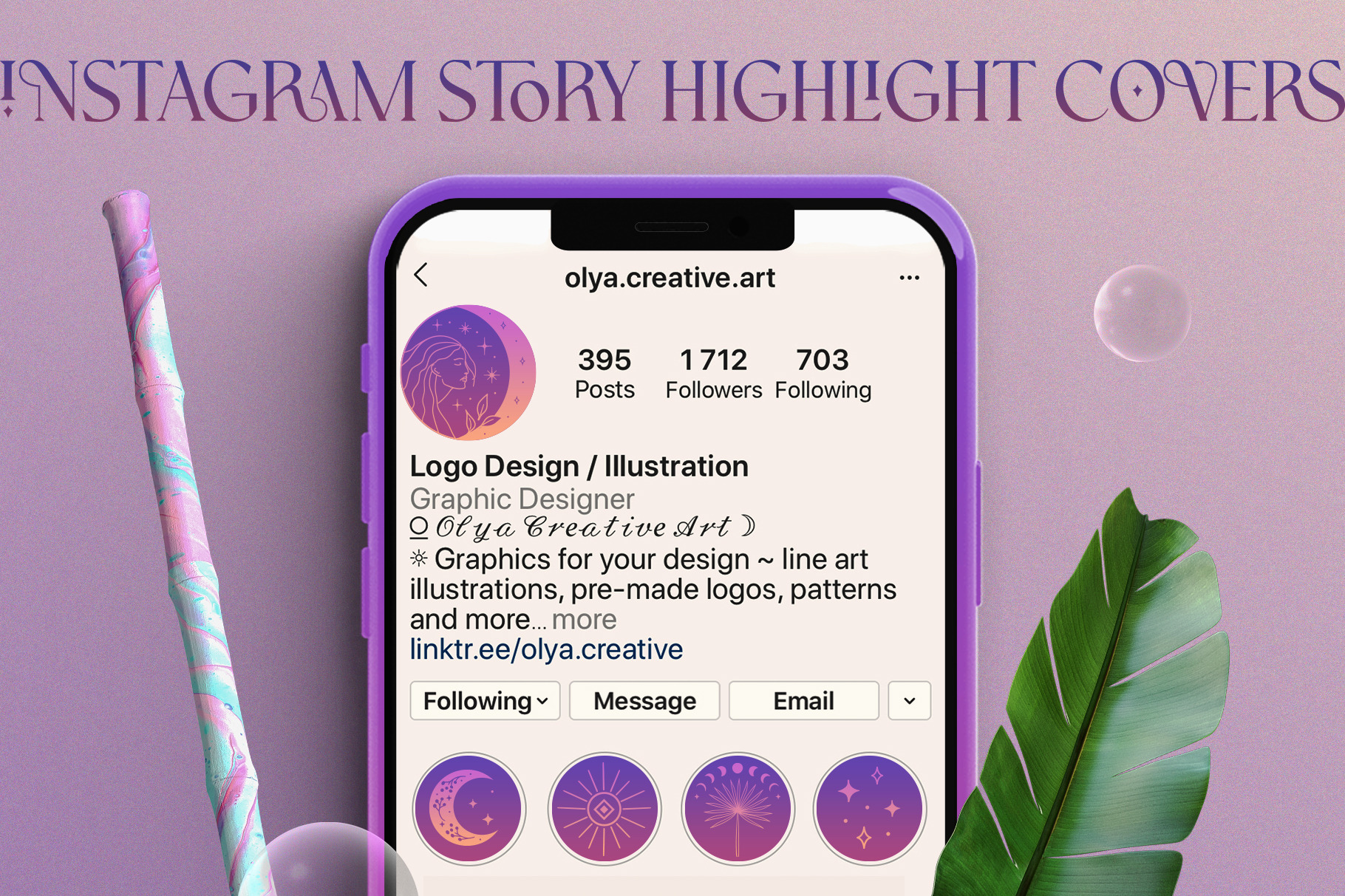 Instagram Story Highlight Covers | Social Media Templates ~ Creative Market