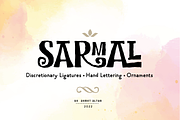 Sarmal, a Script Font by Ahmet Altun