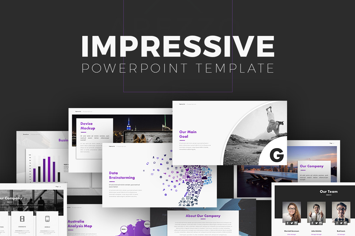 Impressive Powerpoint Template, a Presentation Template by Brandearth ...