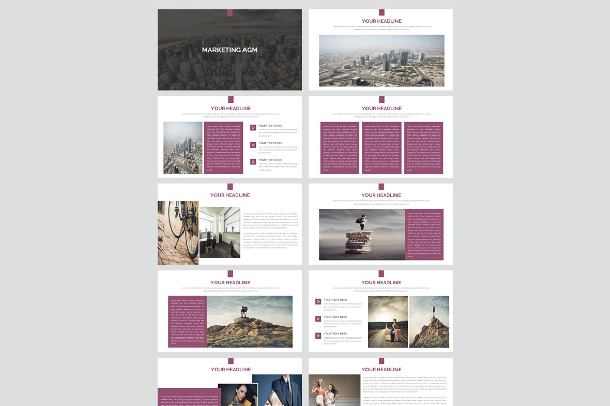 Marketing AGM Powerpoint Template, a Presentation Template by Creative ...
