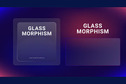 Glassmorphism layout template, a Background Graphic by thedesignsource