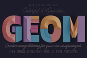 Decorative Geometry - 3D Lettering, a Graphic by MIIM